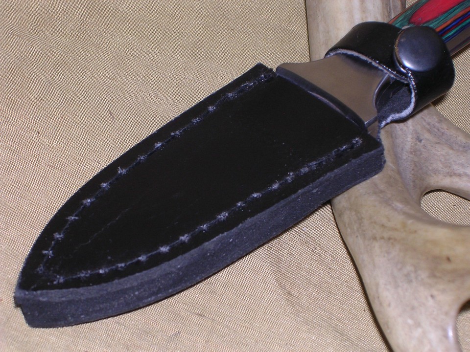 BOOT KNIFE DAGGER FULL-TANG W/ BOOTS CLIP SHEATH CASE !!! | eBay