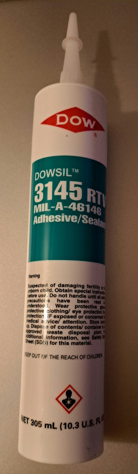 Dow Dowsil 3145 RTV Clear Silicone Adhesive 3 Oz Tube Mil-A-46146 for ...
