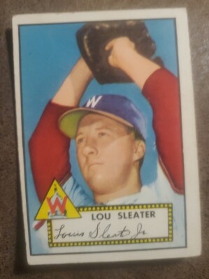 1952 Topps HIGH NUMBER# 306 Lou Sleater Washington Senators. | eBay