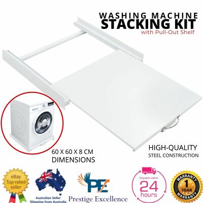 Universal Washing Machine Stacking Kit with Pull-Out Shelf Washer Dryer ...