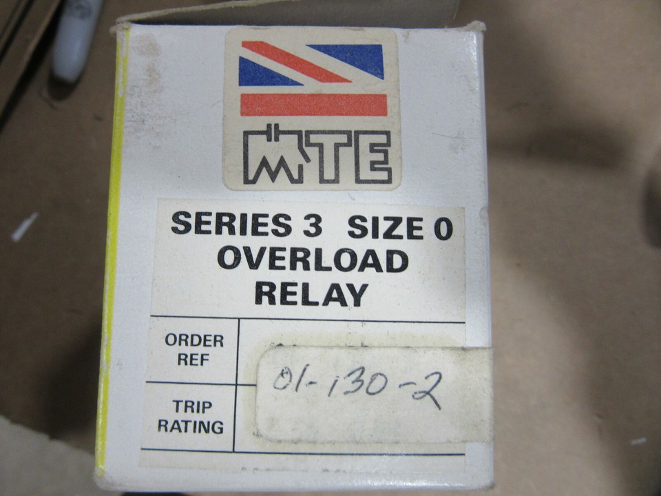 MTE 01000130-002 Overload Relay Type AXTO Range 0.38 to 0.56A NEW!!! in ...