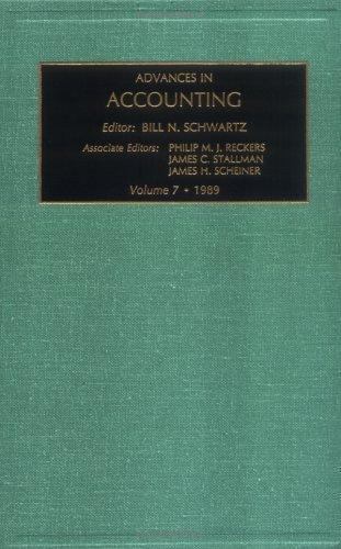 Advances in Accounting No. 1, Vol. 7 : Institutional Perspectives by ...