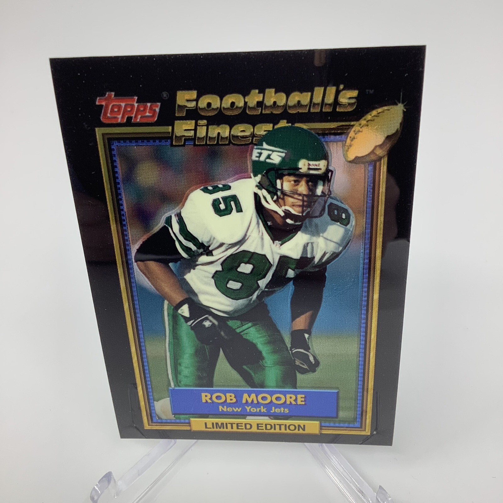 1992 Topps Football's Finest Rob Moore . New York Jets #20 | eBay