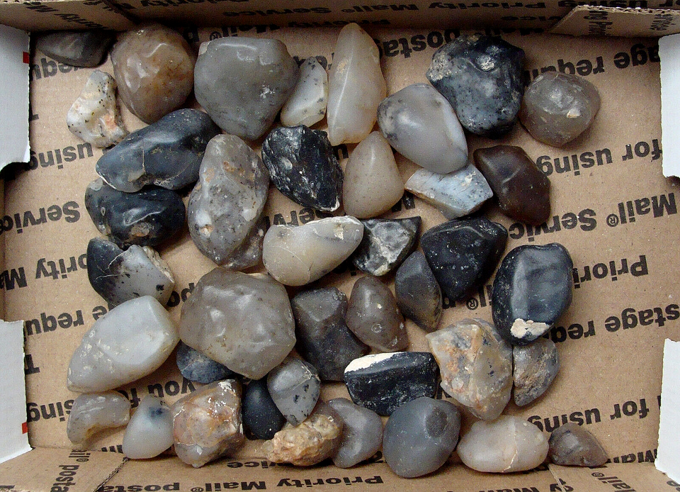 16 Ounces (1 Pound) Gorgeous Sweetwater Agates for Cabs and/or Specimen ...