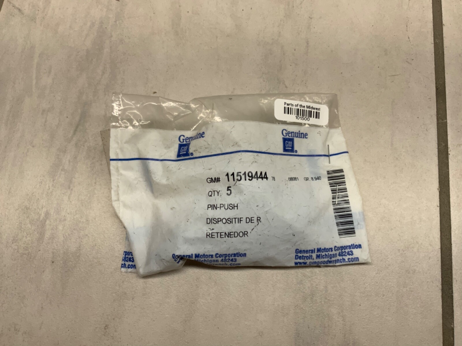 OEM 1986-2016 GM Rear Bumper Cover Retainer Clip Fastener 11519444 Lot ...