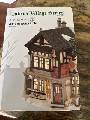 Dept 56 Dickens Village Evan Hoyt Sponge Dealer #4025256 New | eBay