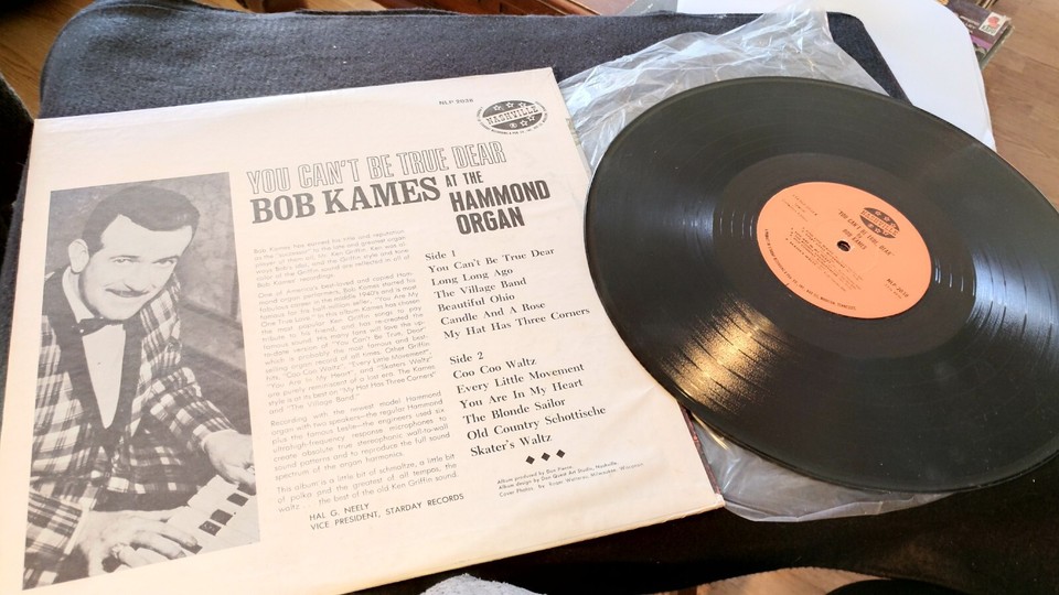 BOB KAMES AT THE HAMMOND ORGAN FAB KEN GRIFFIN SOUND YOU CANT BE TRUE ...