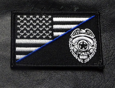 POLICE EAGLE LOGO BLUE LINE US FLAG TACTICAL SWAT HOOK PATCH | eBay UK