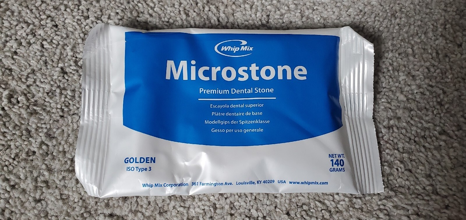 Whipmix Microstone Premium Dental Stone Golden ISO Type 3 | eBay