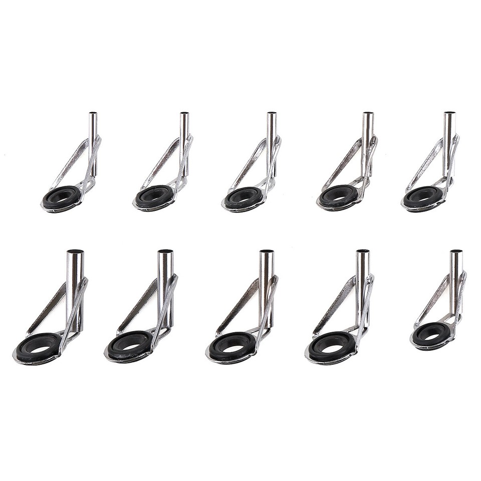 80pcs Fishing Rod Guides Repair Kit Ceramic & Stainless Guide Tip Top ...