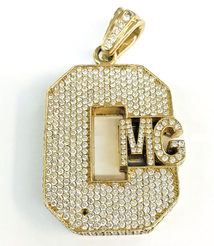10k Yellow Gold 3.30CT Diamond Alphabet Initial Letters CMG Charm 22 ...
