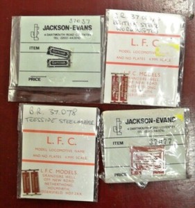 Class 37 Nameplates by Jackson-Evans, L.F.C. & Kings Cross 4mm Scale | eBay