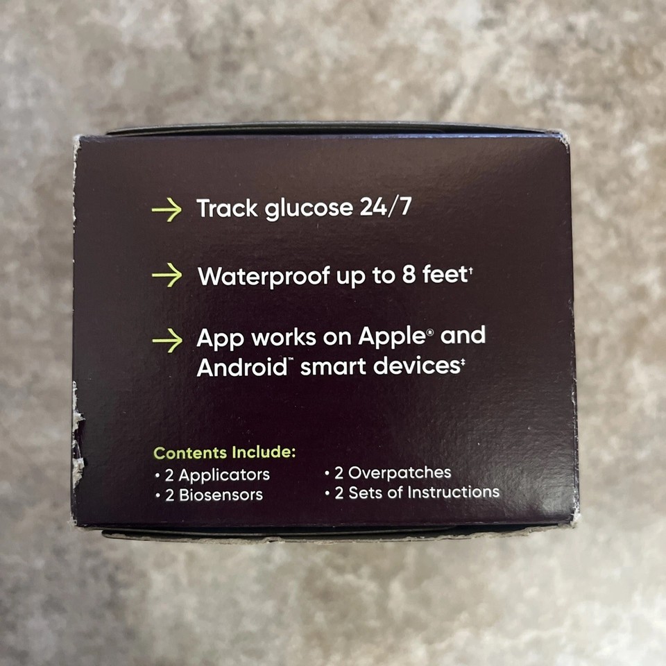 Stelo Glucose Biosensor Kit (4 box - 8 biosensors) By Dexcom Diabetes ...