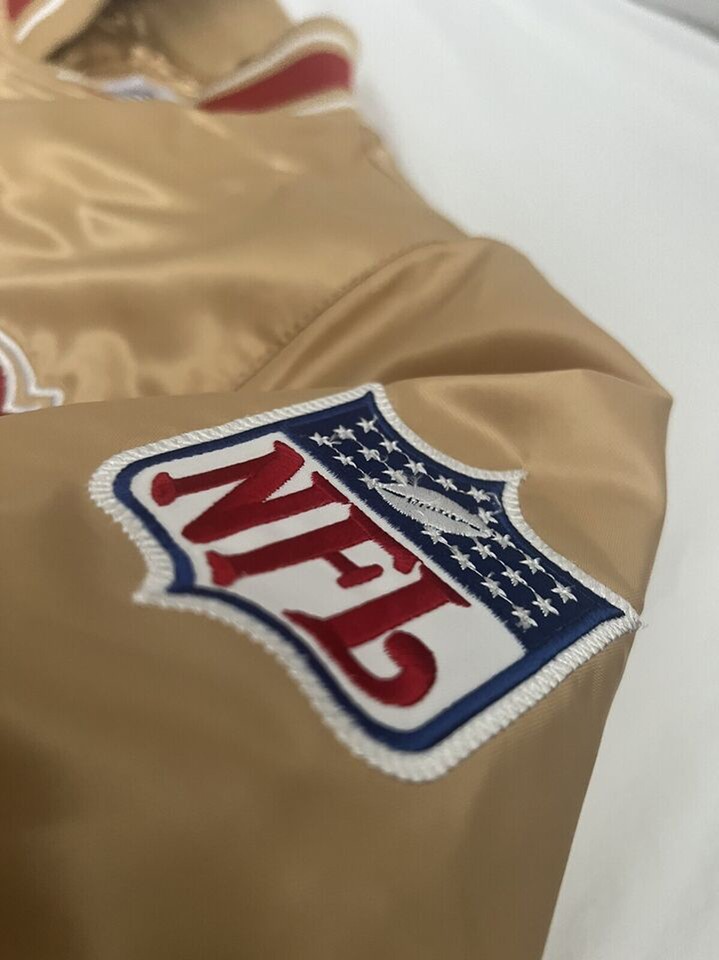 San Francisco 49ers Jacket Gold SF Niners Satin NFL (Unbranded) | eBay