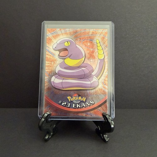 Pokémon Topps TV Animation Series 1 (Blue Logo) #23 Ekans Silver Holo ...
