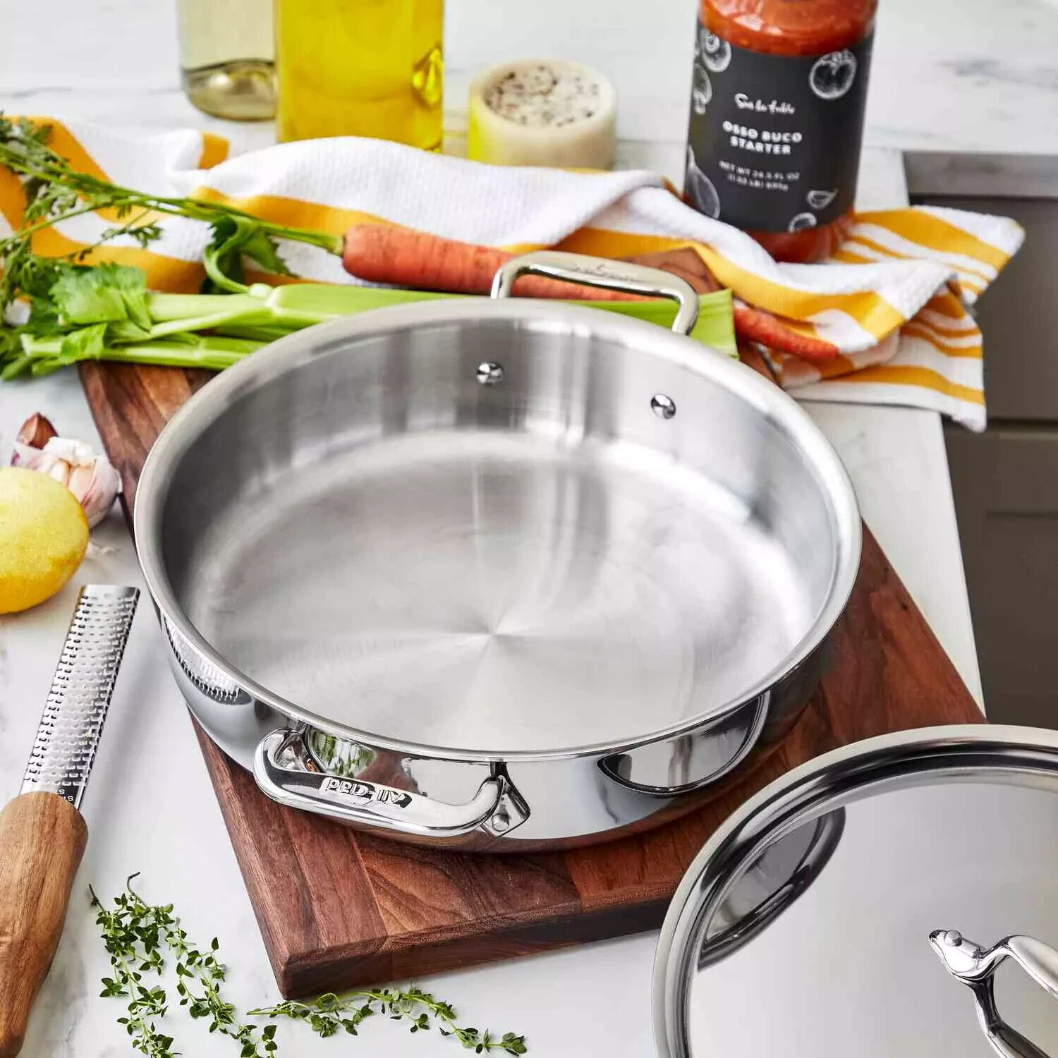 All-Clad D3 Stainless Steel 3-qt Casserole- Sauteuse Pan with lid | eBay