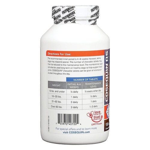 2 x Cosequin DS Plus MSM 360 Count Joint Health Supplement for Dogs ...