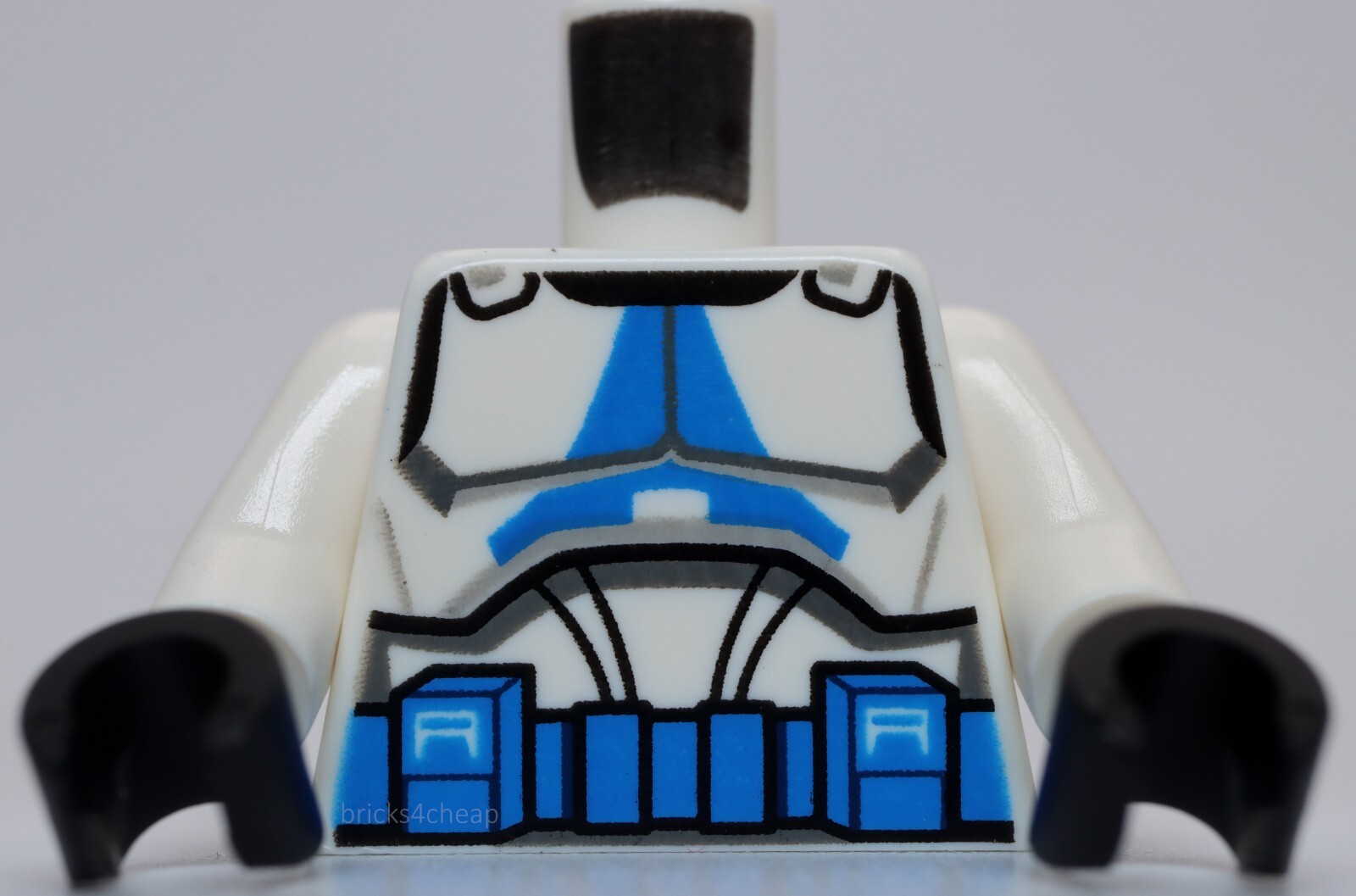 Lego Star Wars White Torso Armor Clone Trooper with Blue 501st Legion ...