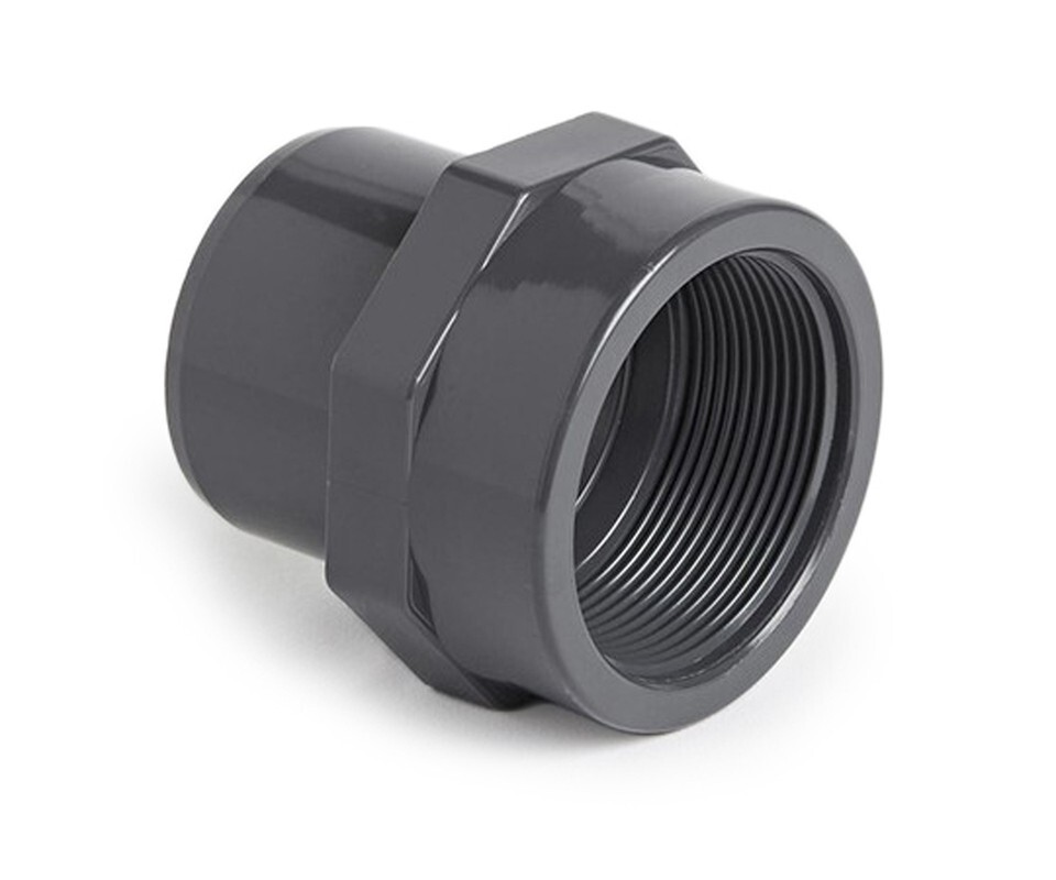 25mm x ¾" Adaptor - Plain x Threaded - PVC - Grey | eBay UK