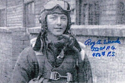 WWII 352nd FG, P-51 Mustang Pilot Roy Wanda 486th FS SIGNED PHOTO ...