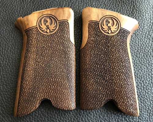 Ruger P85, P89, P90 & P91 Turkish Walnut Wood Grips. Handmade. Gritty ...