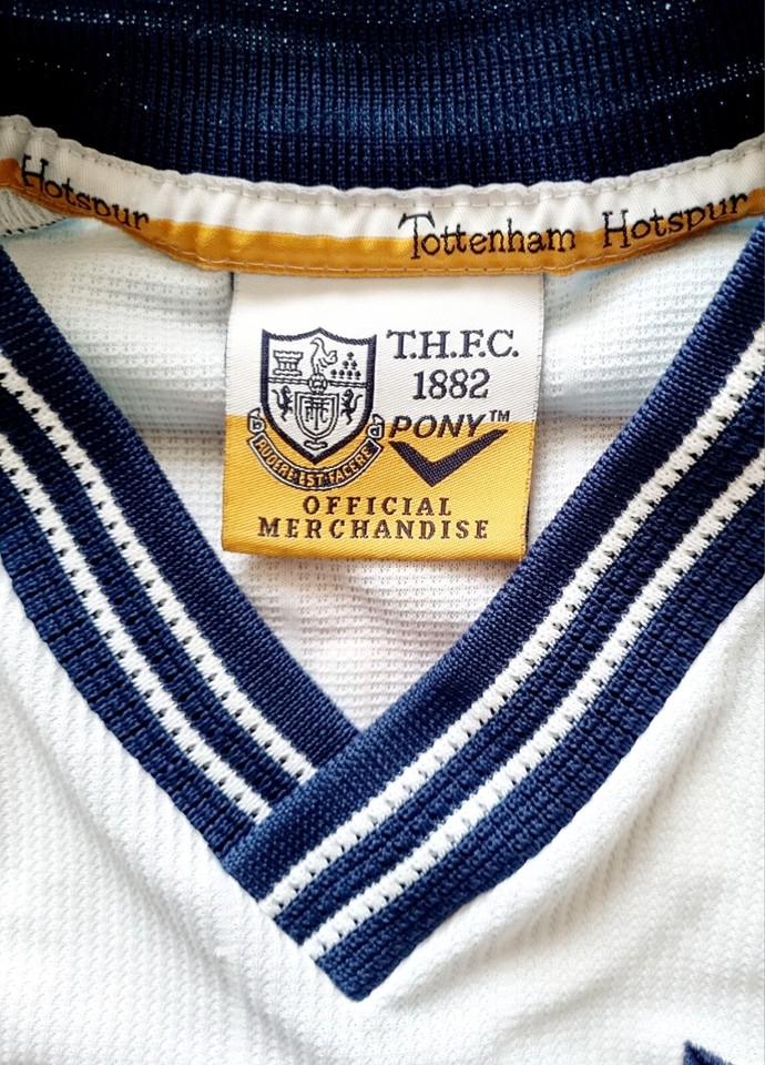 Tottenham Hotspur 1997-1999 Home football Pony Player Issue jersey #20 ...