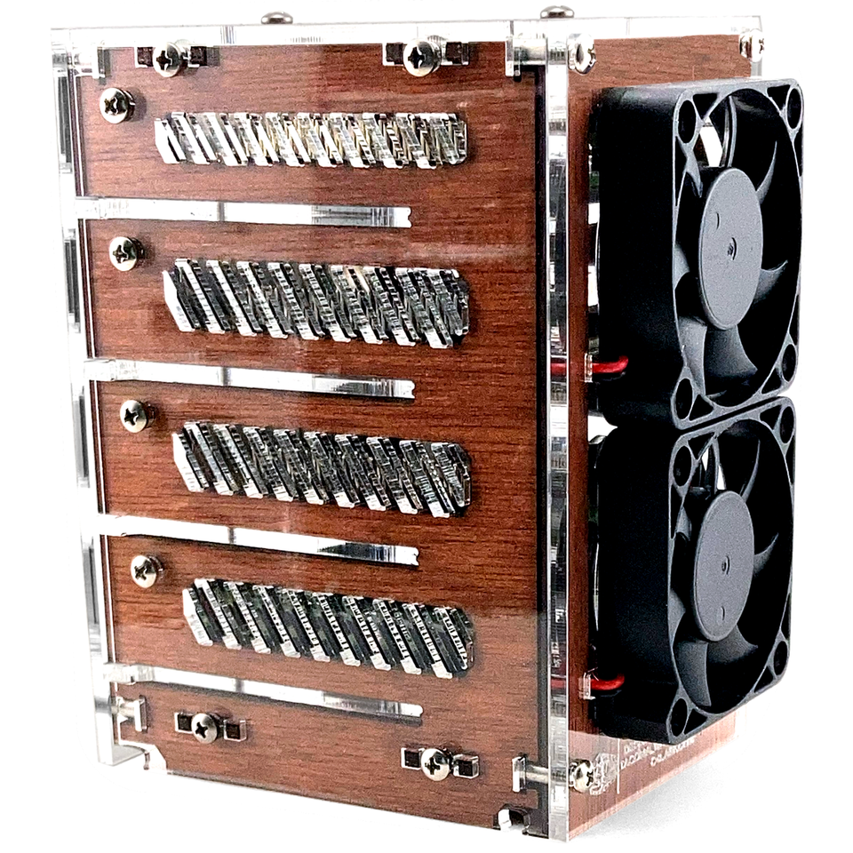 C4Labs Bramble Cluster Case for Raspberry Pi5, 4B, 3B, & 2.5" SSD (4 or ...
