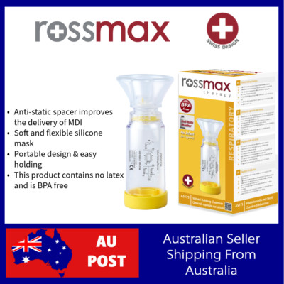 Rossmax Aero Spacer with Small Mask - Valved Holding Chamber, BPA Free ...