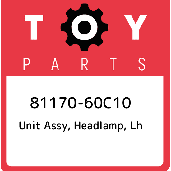 81170-60C10 Toyota Unit assy, headlamp, lh 8117060C10, New Genuine OEM ...