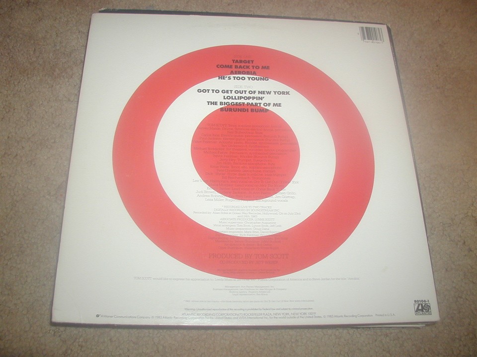 Tom Scott Target Atlantic LP 1983 | eBay