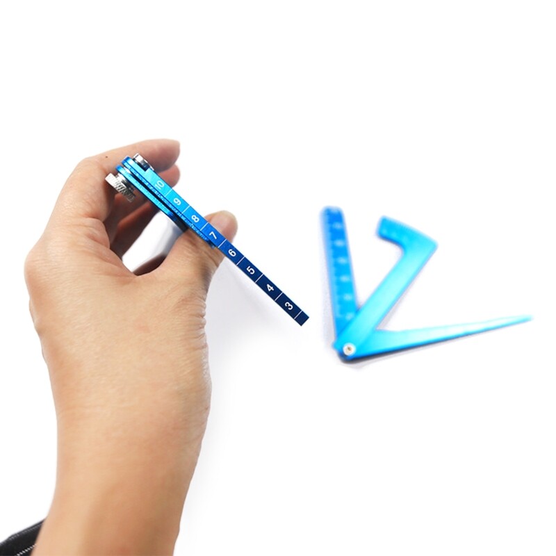 Metal 3 in 1 RC Scale Adjustable Measurement Wheel Height for Rim ...