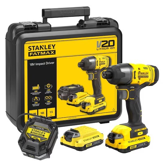 STANLEY 18V FATMAX V20 Cordless System 1.5Ah batteries SFMCF800C2KQ-GB ...