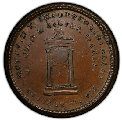 1789 Mott Token, PCGS MS62 BN. Thick, Engrailed Edge | eBay