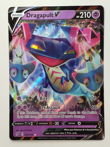 HOLO Dragapult V 092/192 NM - Rebel Clash Pokemon Card - $2 Combined ...