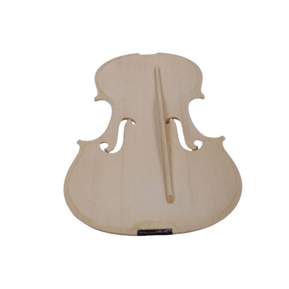 1 pce New Unfinished Violin 4/4 Size flame maple back spruce top pure ...