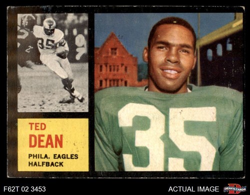 1962 Topps #117 Ted Dean Eagles 3 - VG | eBay