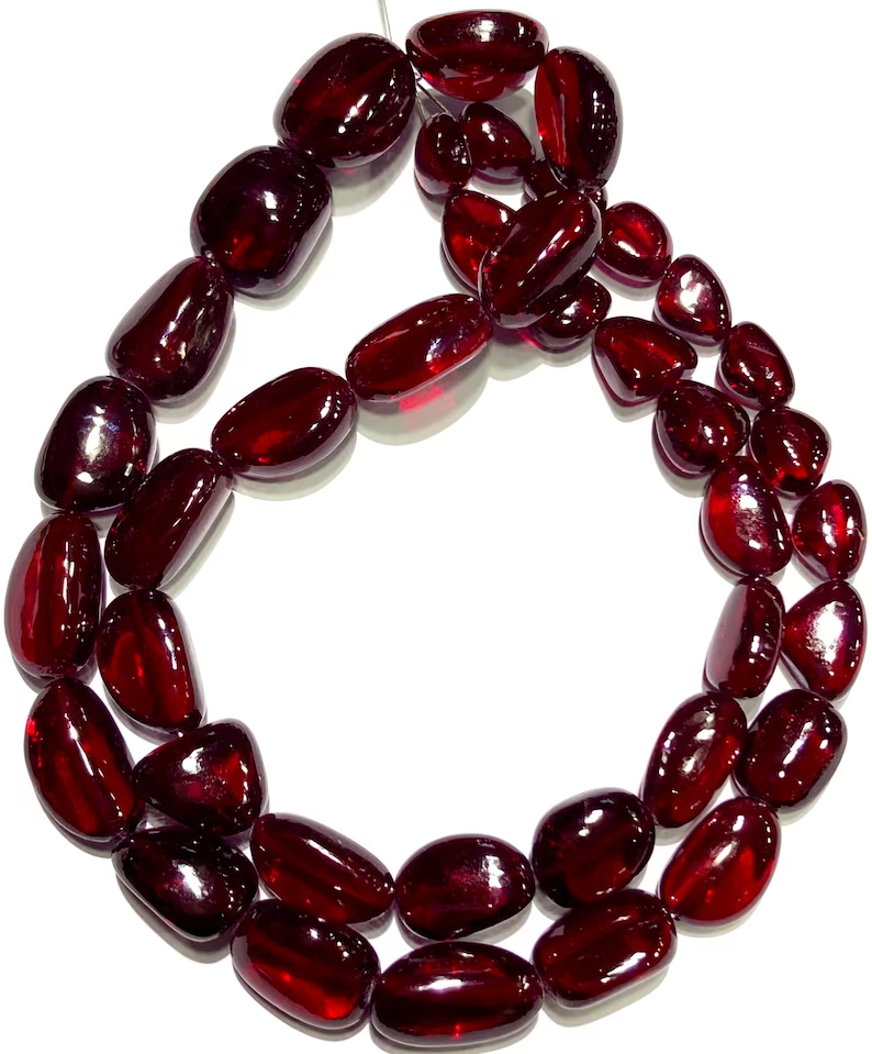 Rare~~AAAA+ Deep Red Ruby Corundum Smooth Nugget Bead Polish Ruby ...