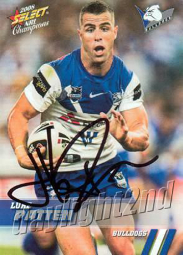 Signed 2008 CANTERBURY BULLDOGS NRL Card LUKE PATTEN Centenary | eBay ...