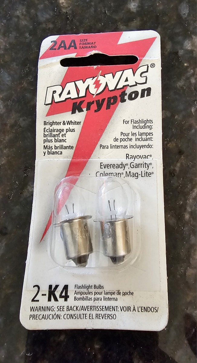 Garrity K2 Krypton Flashlight Bulbs For 2d Flashlight 3D Krypton