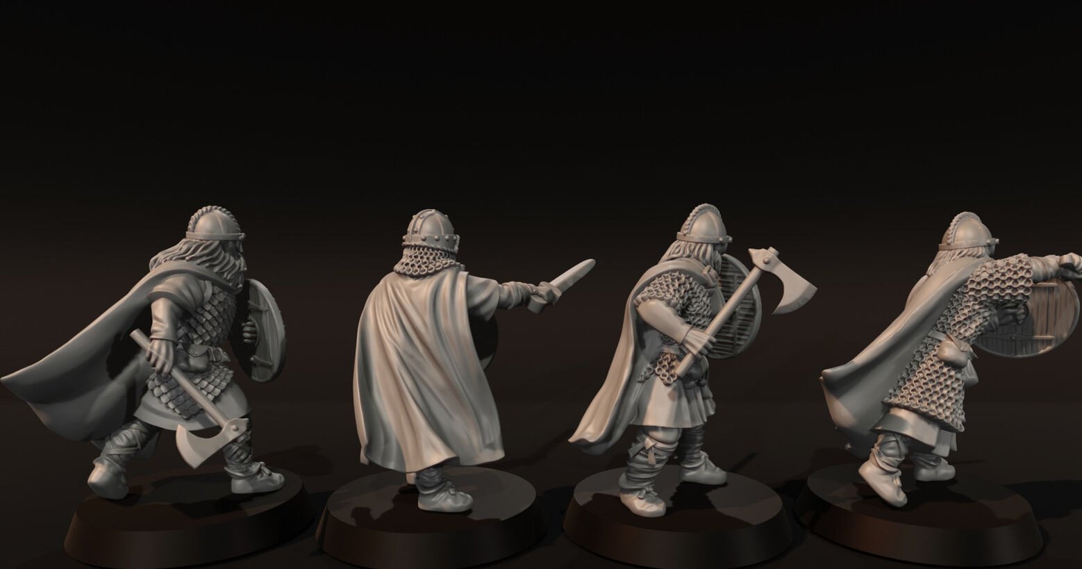 Viking etc Warriors with Hand Weapons - for LoTR MESBG Rohan, Saxons ...