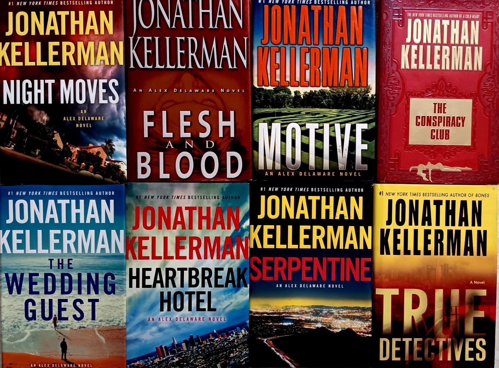 Jonathan Kellerman (Lot Of 8) Alex Delaware Series (Hardcover) Many 1st ...