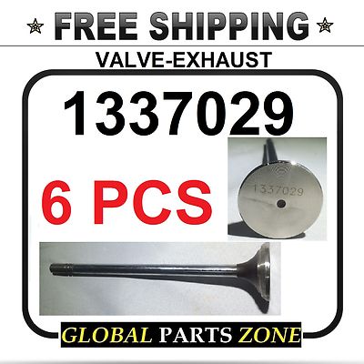 SET OF 6 VALVE-EXHAUST for Caterpillar C10 C12 C15 1337029 133-7029 ...