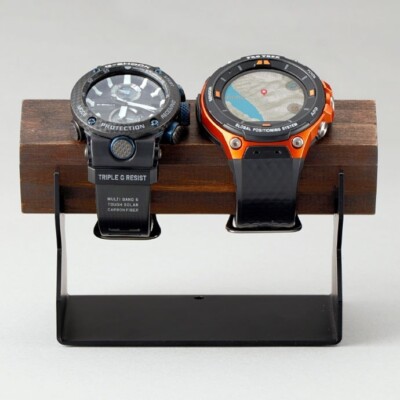 CASIO Watch Mount /Wristwatch Stand Display /2-place type /Handmade /G ...