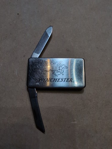 Winchester Stainless Steel Multi-functional Money Clip w Pocket Knife ...