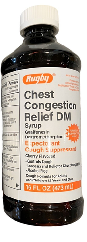 Rugby Chest Congestion DM Cough & Congestion Syrup 16oz -- | eBay