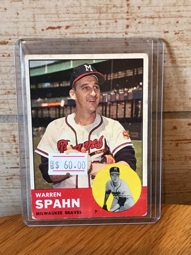 1963 Topps Milwaukee Braves Warren Spahn #320 Baseball Card | eBay