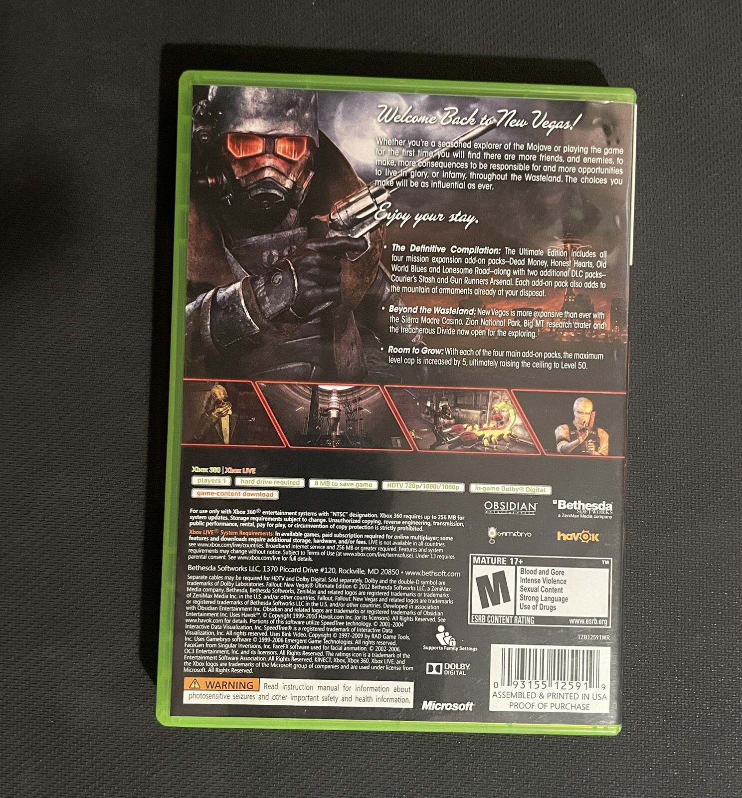 Fallout: New Vegas - Ultimate Edition (Xbox 360, 2012) 93155125919 | eBay