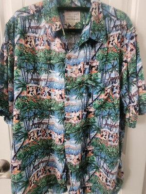 Reyn Spooner-Guy Buffet Mens X-Large Tea Dance in Honolulu on Blue | eBay