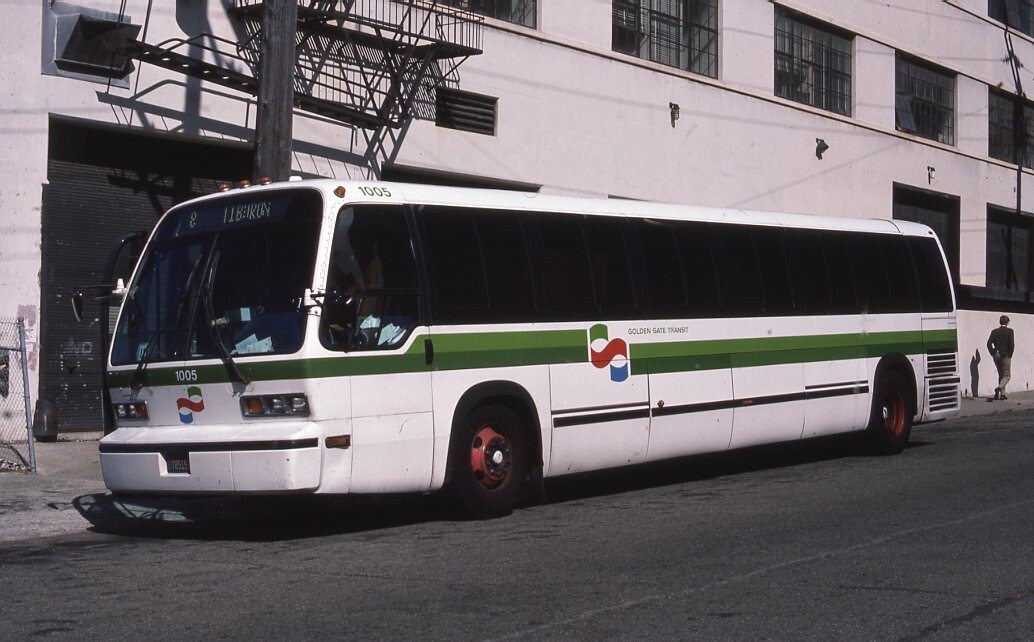 Golden Gate Transit Bus SAN FRANCISCO CA Original 1986 Photo Slide 2 | eBay