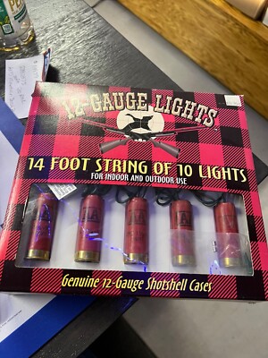 Eastwood Genuine 12 Gauge Shot Gun Shell Cases 14' String of 10 Red ...